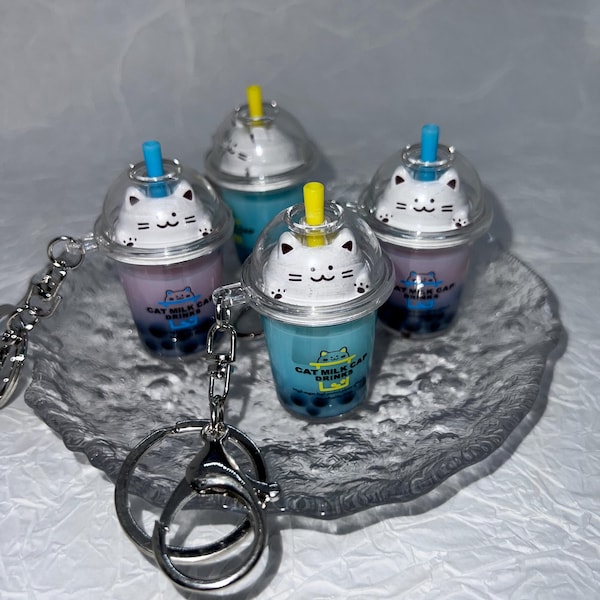Boba Tea Keychain - Etsy