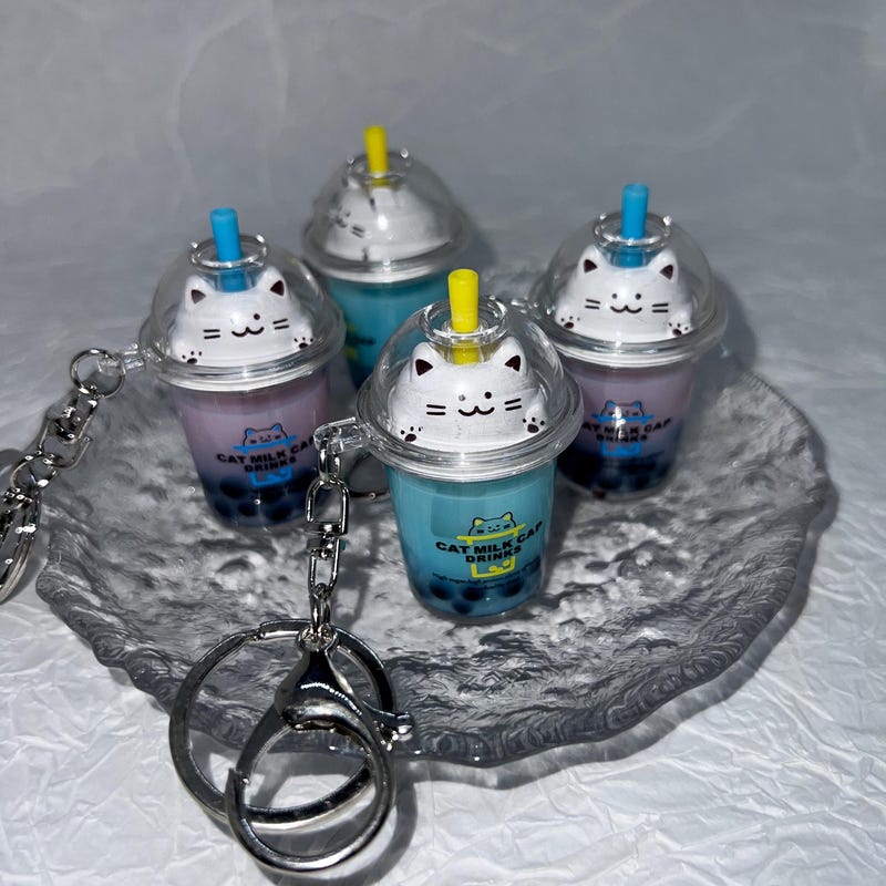Boba Tea Keychain - Etsy