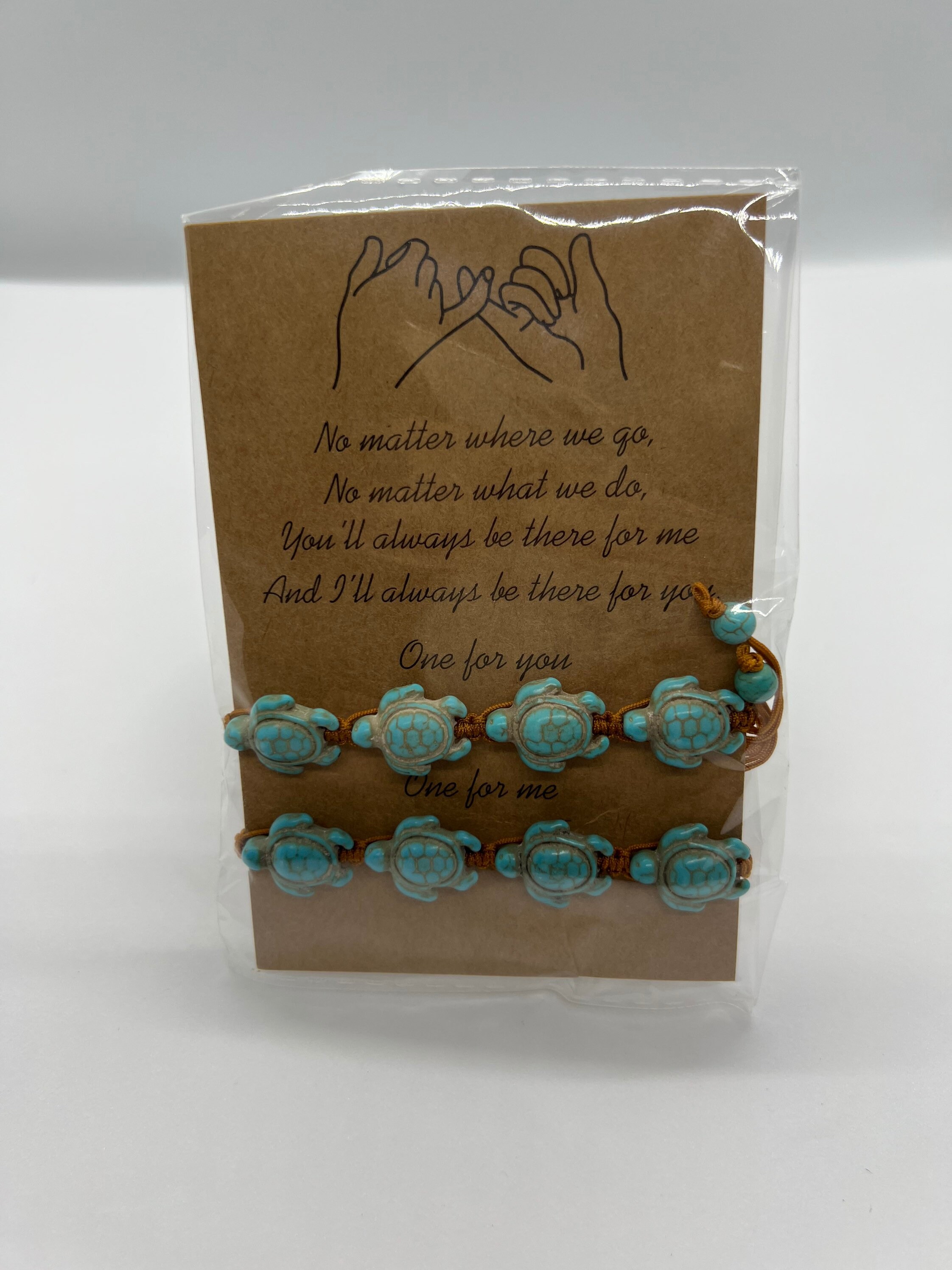 Turquoise Sea Turtle Adjustable Braided Bracelet | Long Distance ...