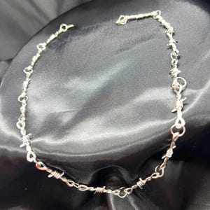 Y2K Barb Wire Choker Chain - Thorned Y2K Punk Chain - Gothic Y2k Chain ...