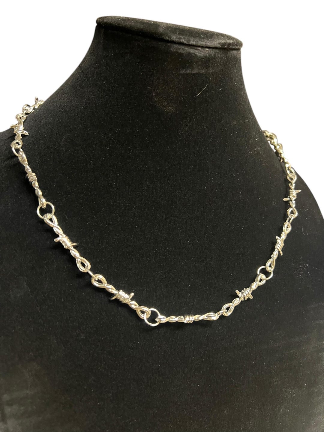 Y2K Barb Wire Choker Chain Thorned Y2K Punk Chain Gothic Y2k Chain ...