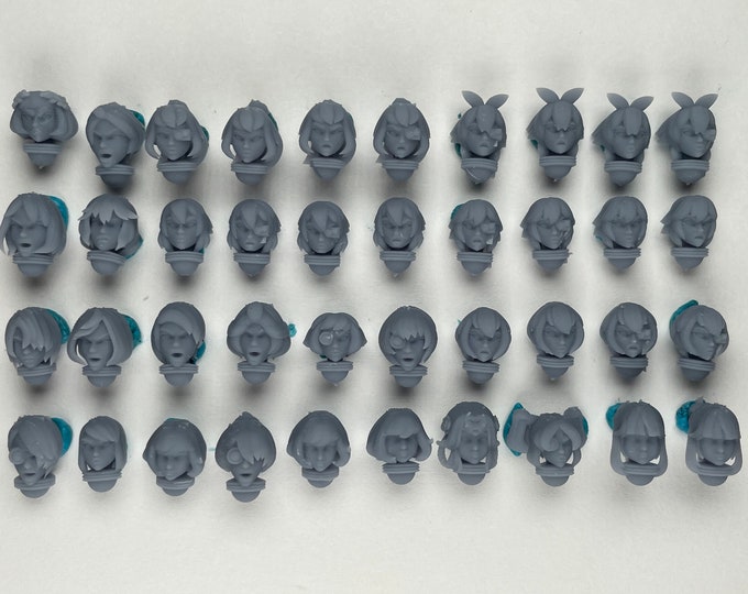 Alternative Female Heads 28mm Wargaming Resin Models - Etsy