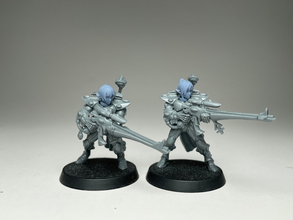 Space Elves 28mm Sci-fi Female Head Pack 1 by Minigames | Etsy Hong Kong