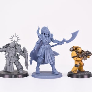 Space Nuns Matriarch Lady Magnus 2 by Minigames Miniatures. 32mm Scale ...