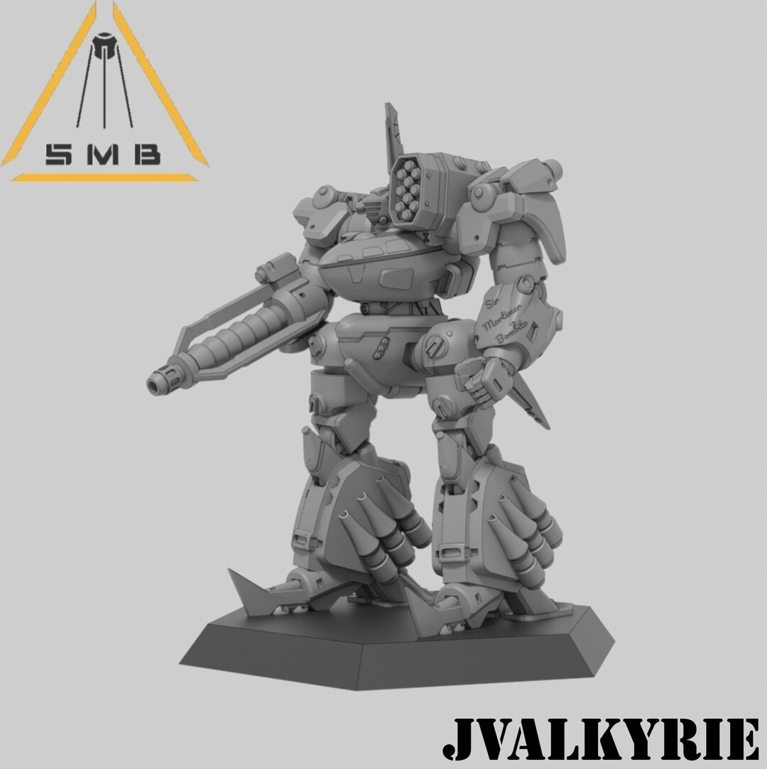 Jvalkyrie, Japanese Inspired Mech by Sir Mortimer Bombito, SMB. 6mm, 1/ ...