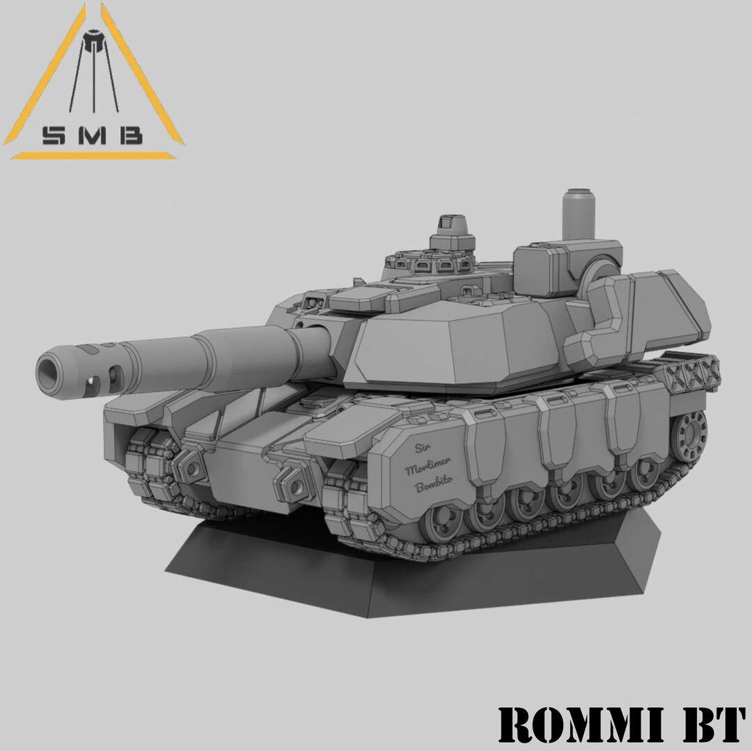 Rommi BT Tank (1 Model) by Sir Mortimer Bombito, SMB. 6mm, 1/285 Scale ...