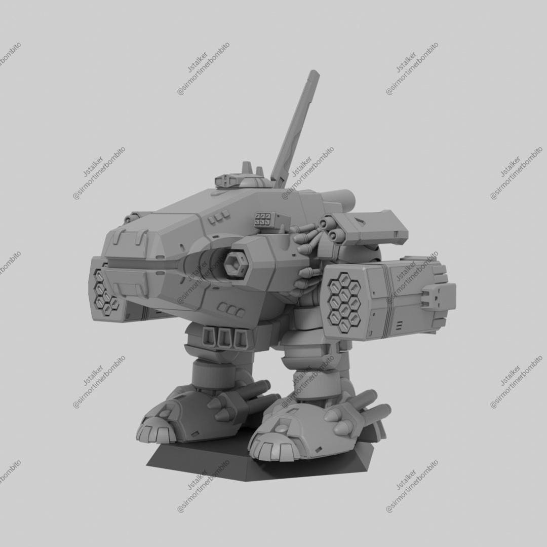 Jstalker, Japanese Inspired Mech by Sir Mortimer Bombito, SMB. 6mm, 1/ ...