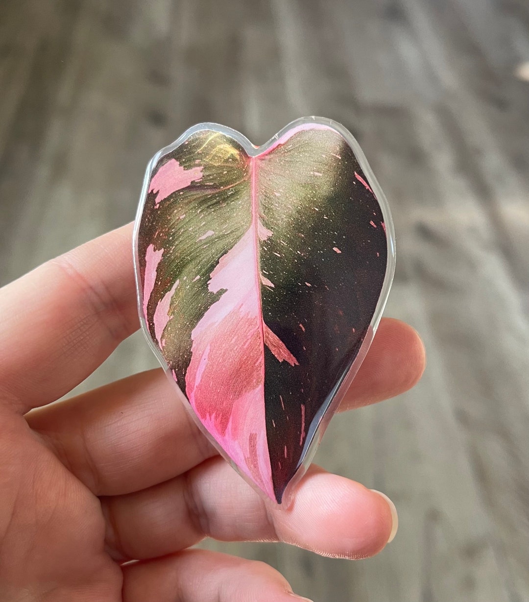 Philodendron Pink Princess Phone Grip - Etsy