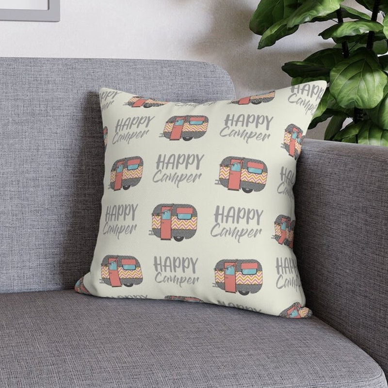 Happy Camper Pillows - Etsy