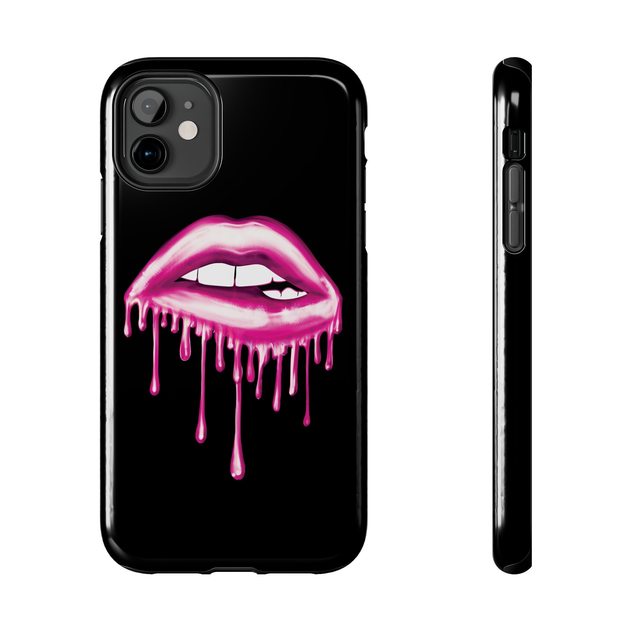 Dripping Lips Phone Case - Etsy