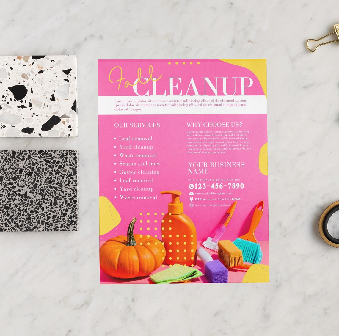 Fall Cleanup Flyer Template | Canva | US Letter Size 8.5" X 11 ...