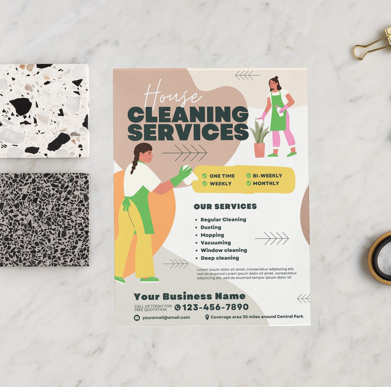 House Cleaning Service Flyer Template | Canva | US Letter Size 8.5" X ...