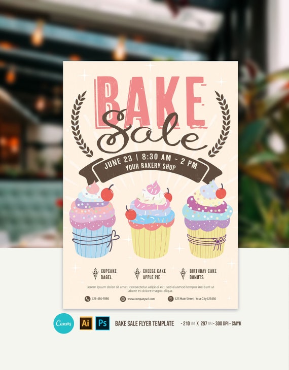 Bakverkoop Flyer Flyer Rek Megavista