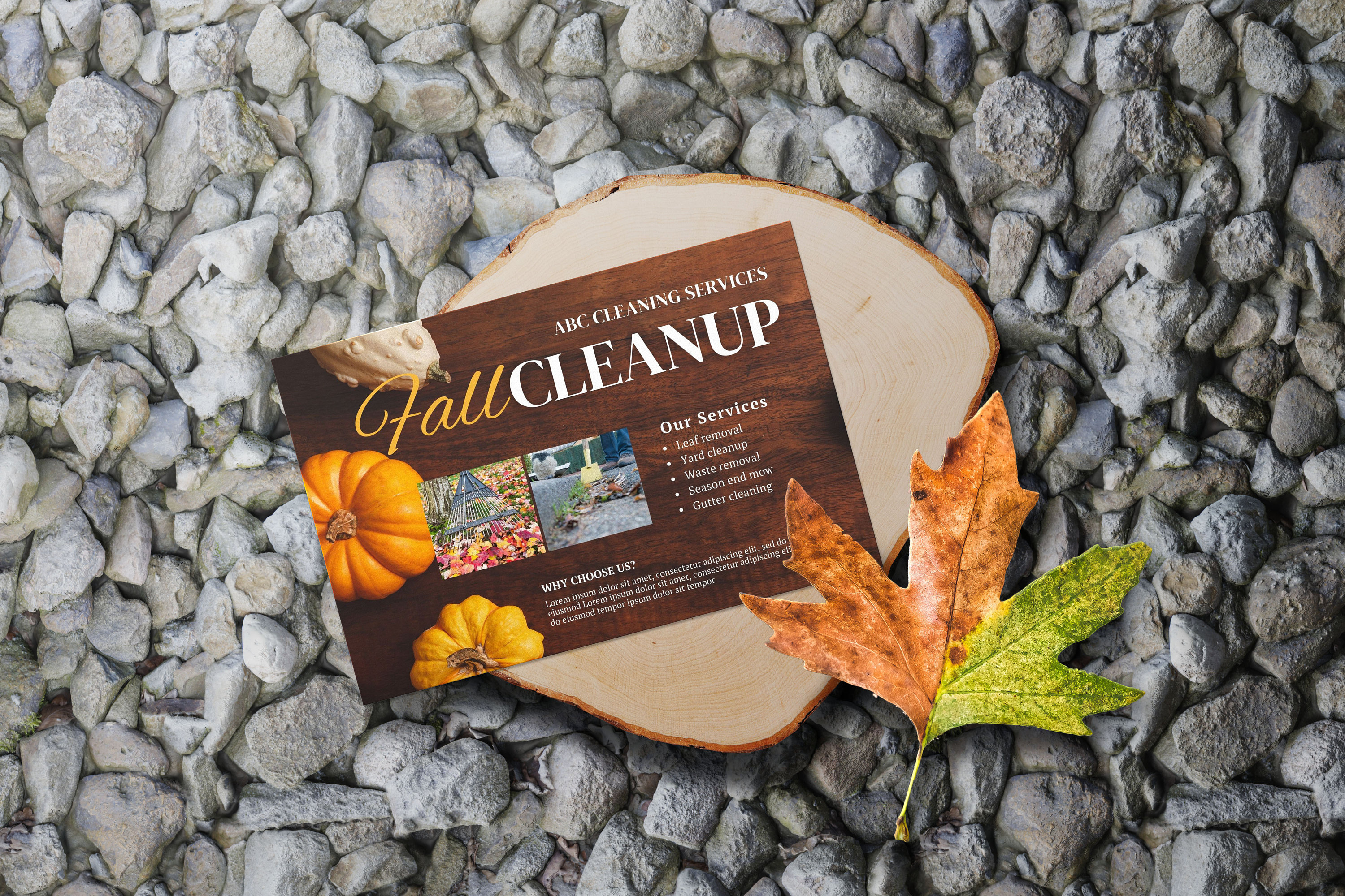 Fall Cleanup Postcard Template | Canva | 4" X 6" | Instant Download ...