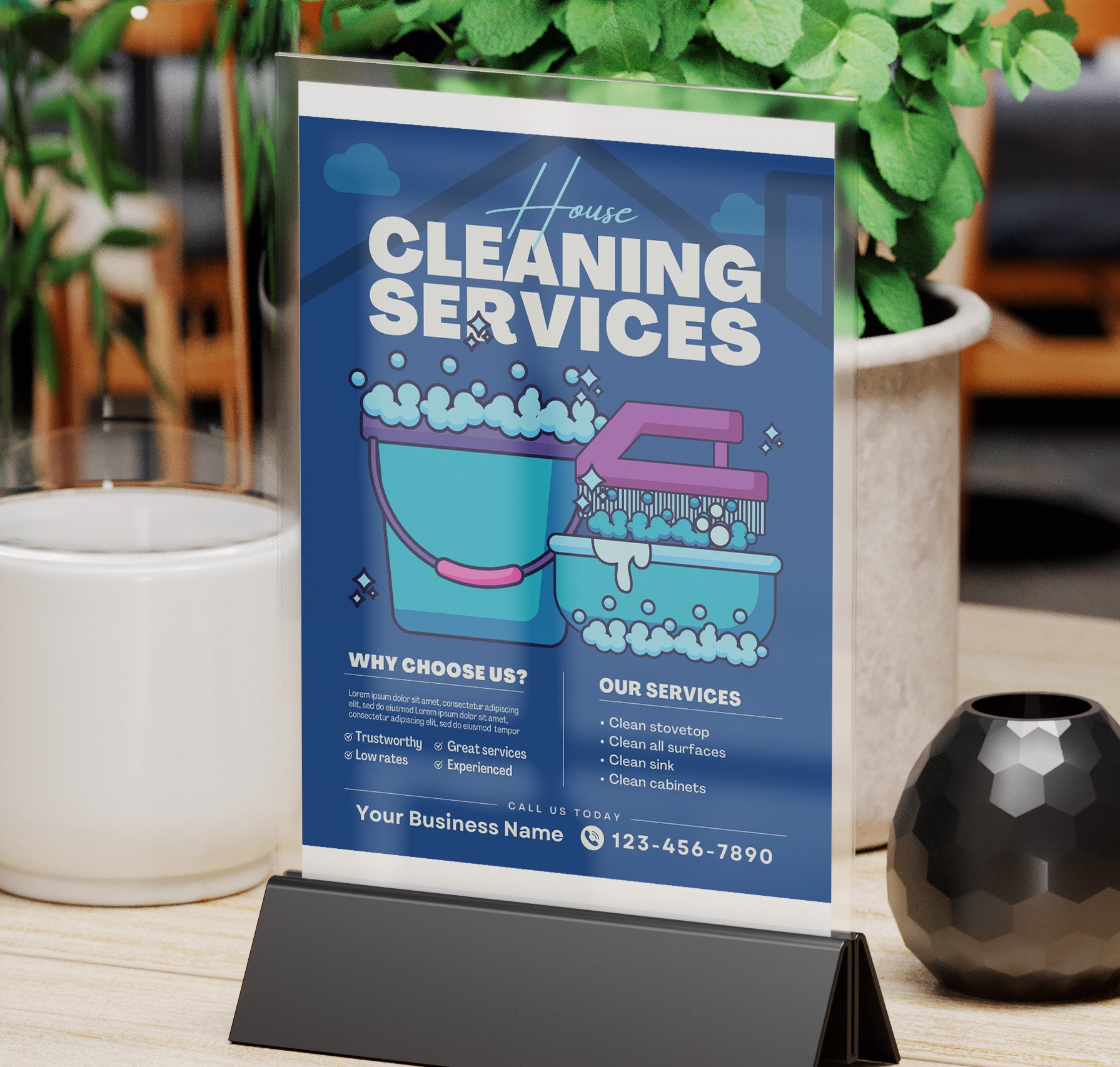 House Cleaning Services Flyer Template | Canva | Letter Size 8.5" X 11 ...