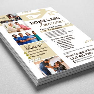 Home Care Services Flyer Template | Canva | 8.5 X 11 Inch | Caregiver ...