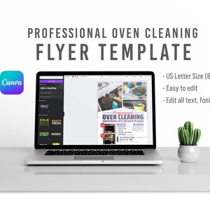 Professional Oven Cleaning Flyer Template | Canva | 8.5 X 11 Inch ...