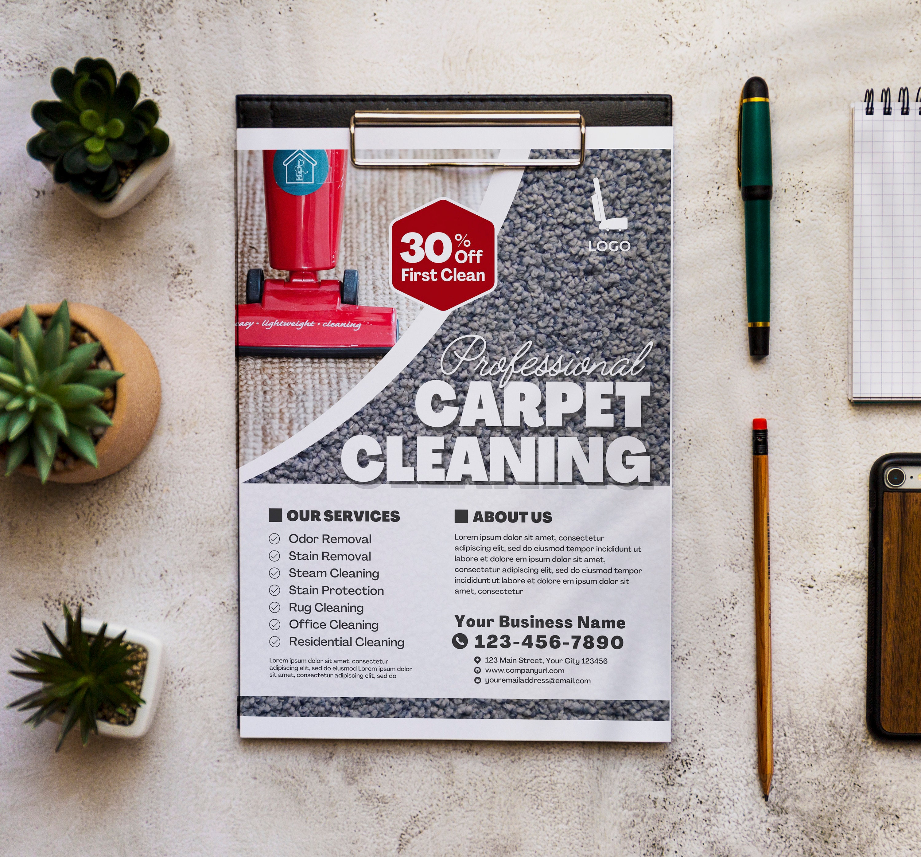 Carpet Cleaning Printable Flyer | Clean Service Flyer Template | Canva ...