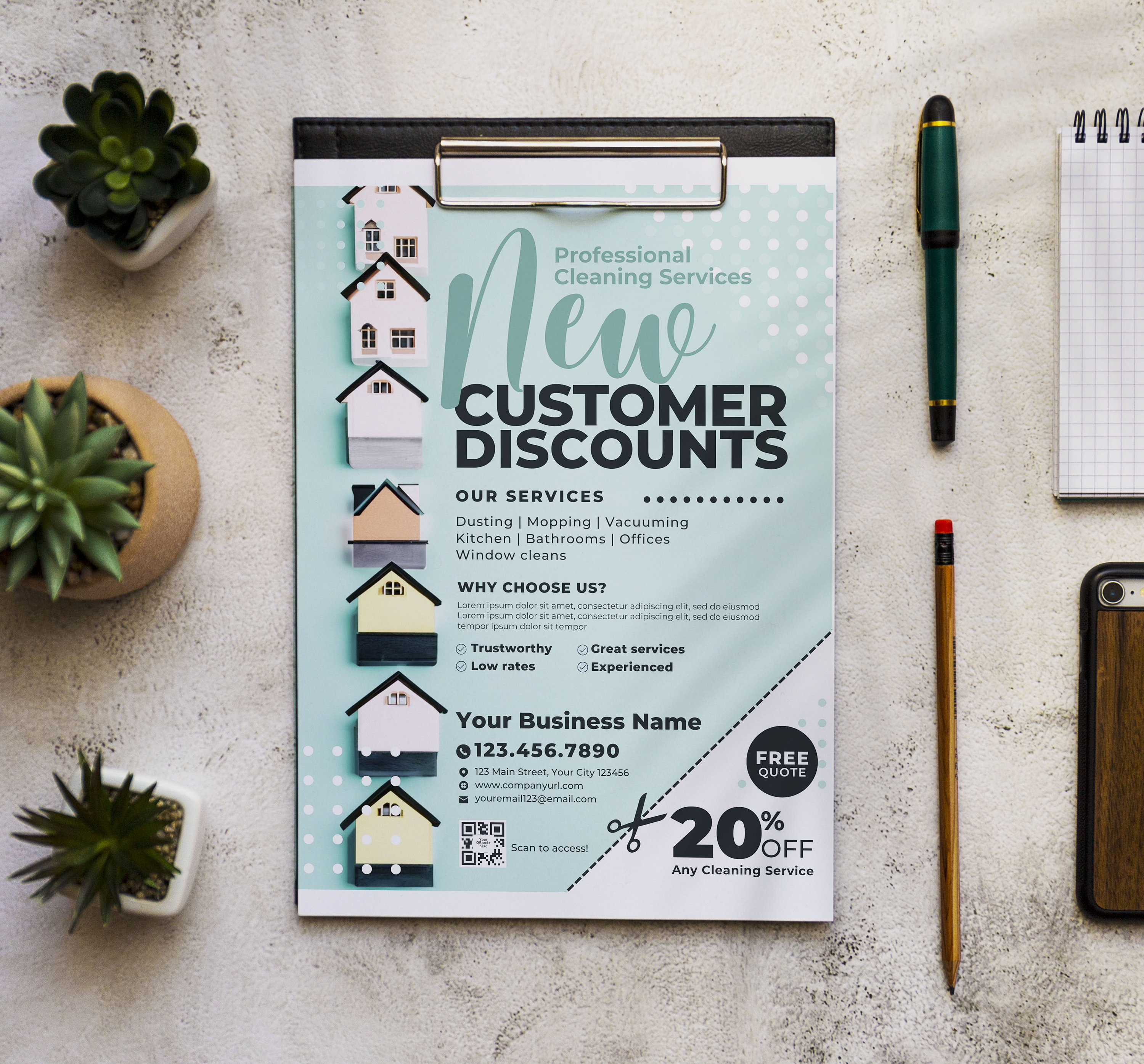 New Customer Discounts Flyer Template | Canva | US Letter Size 8.5" X ...