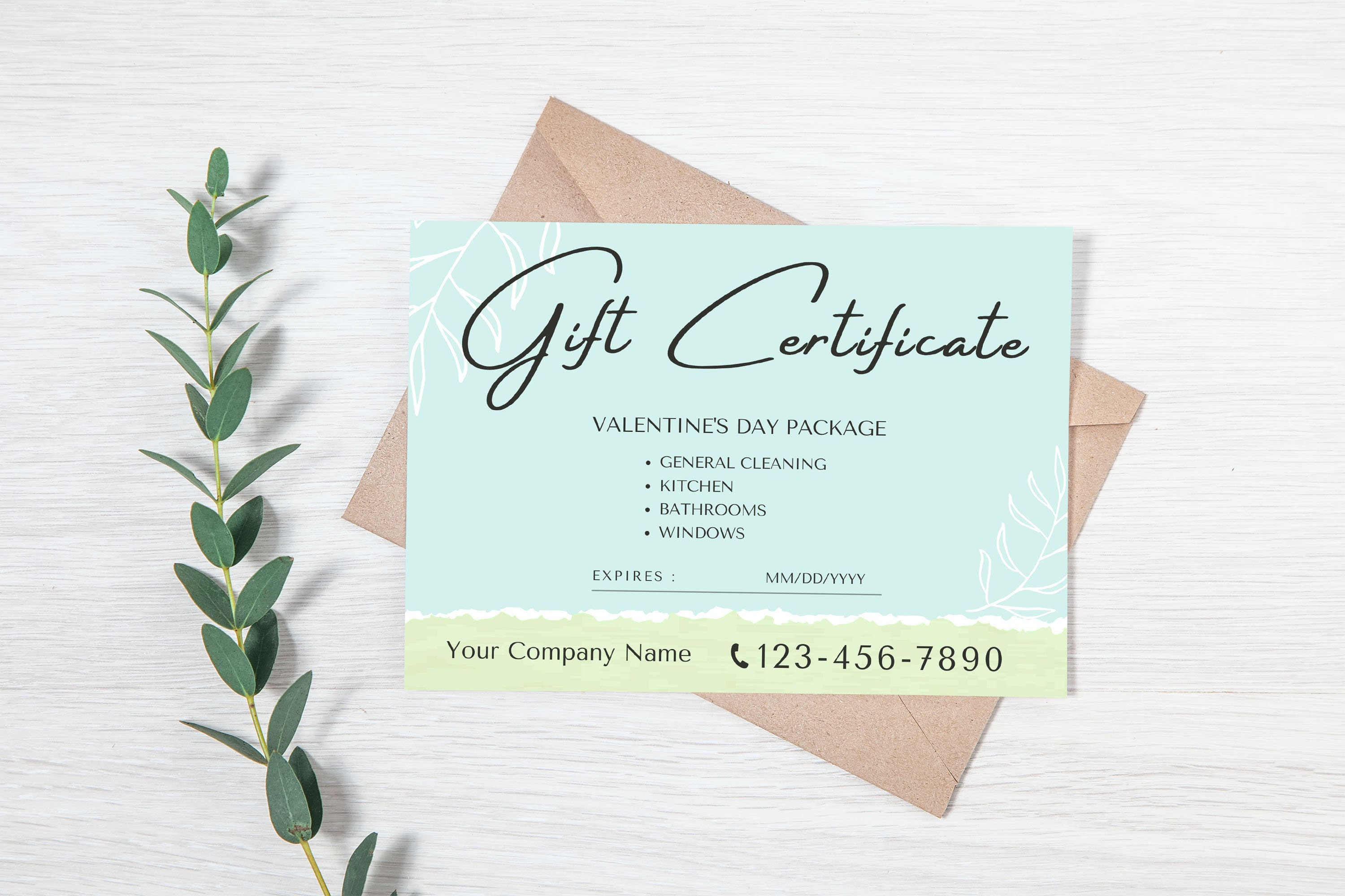 Cleaning Services Gift Certificate Template | Canva | Clean Business ...