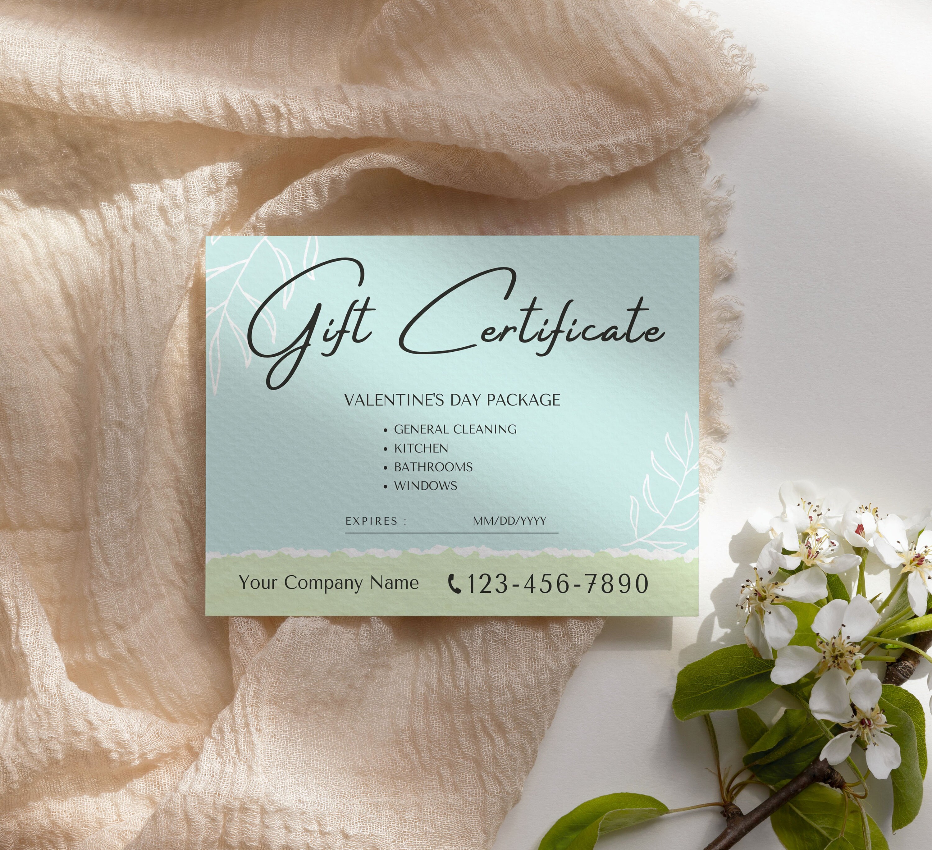 Cleaning Services Gift Certificate Template | Canva | Clean Business ...