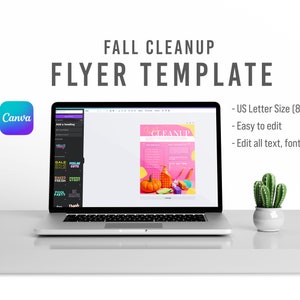 Fall Cleanup Flyer Template | Canva | US Letter Size 8.5" X 11 ...