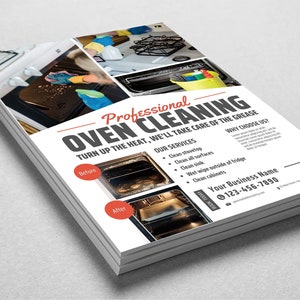 Professional Oven Cleaning Flyer Template | Canva | 8.5 X 11 Inch ...