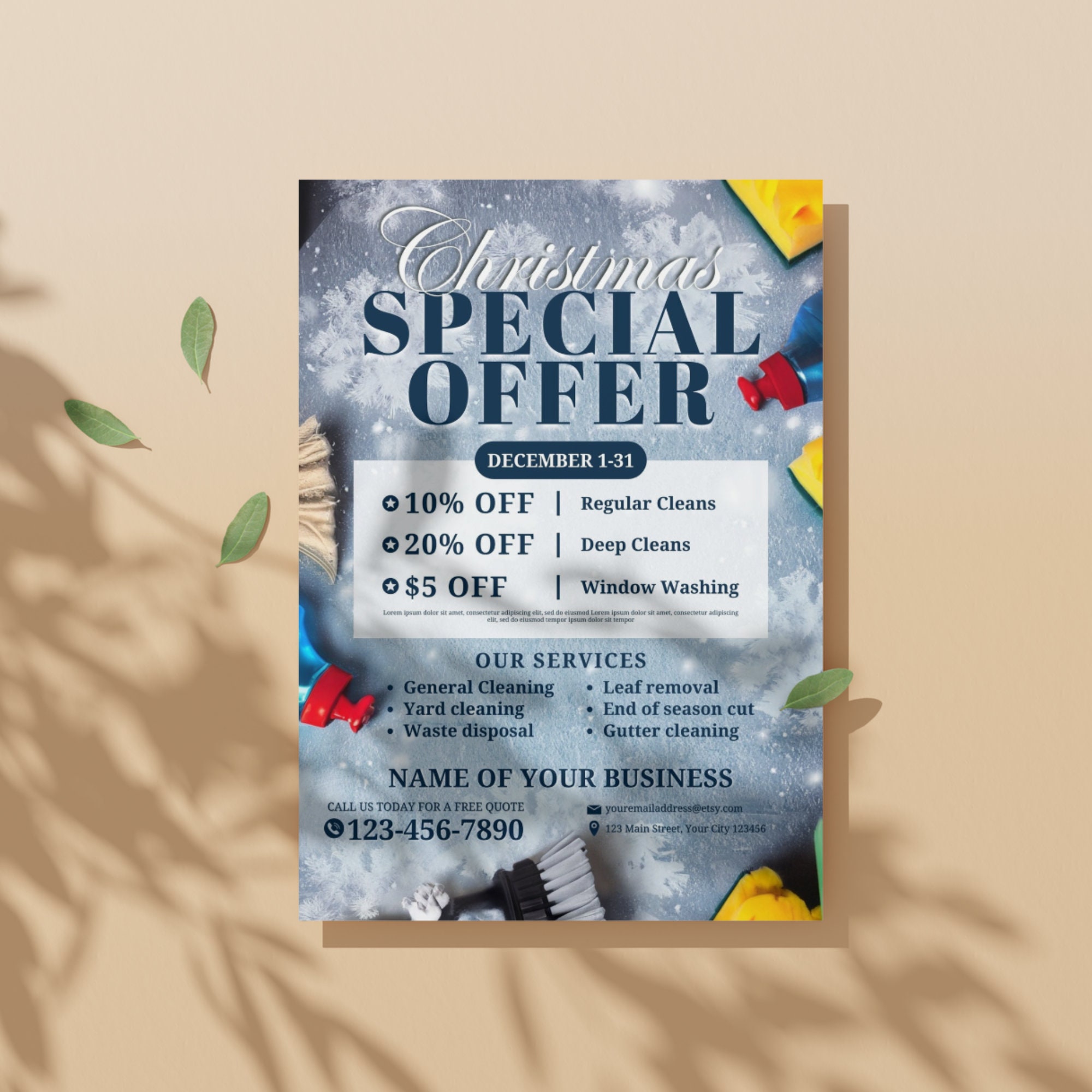Christmas Special Offer Flyer Template | Canva | 8.5 X 11 Inch | Clean ...