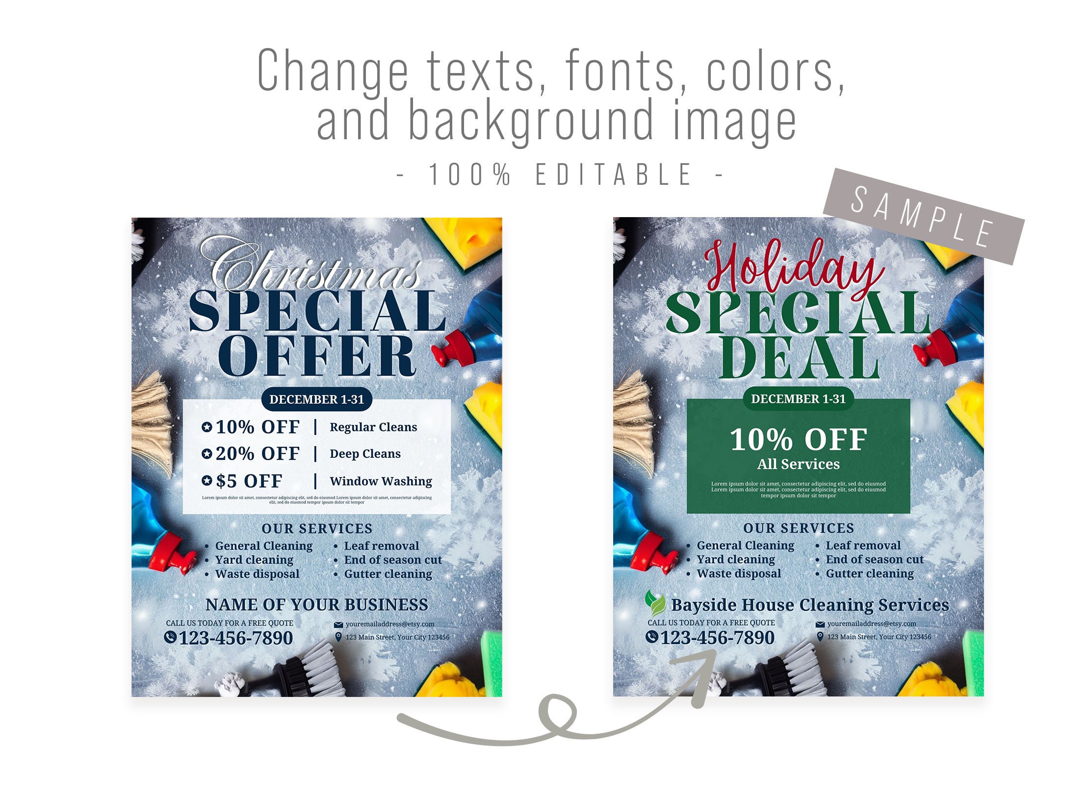Christmas Special Offer Flyer Template Canva 8.5 X 11 Inch - Etsy