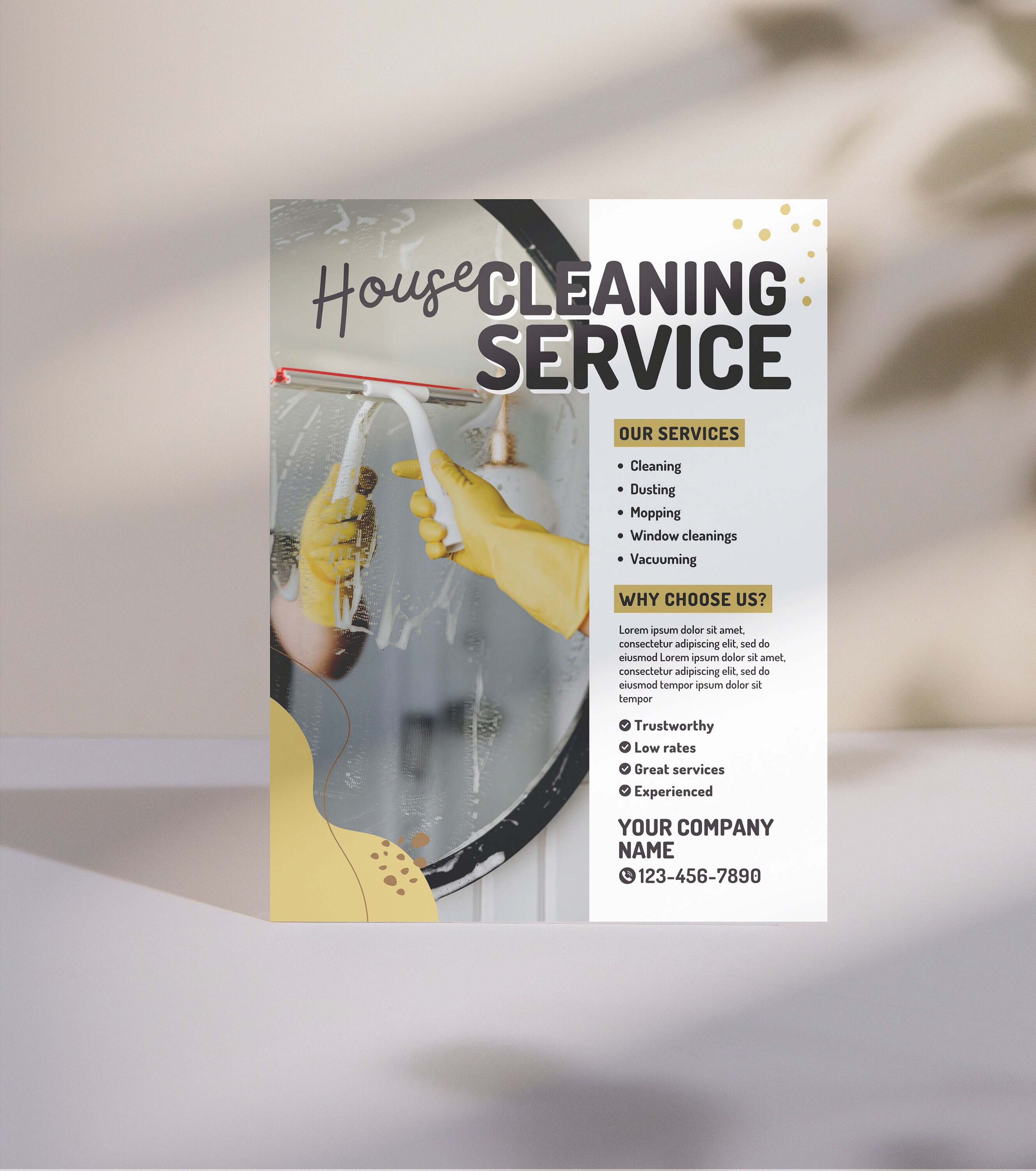 House Cleaning Service Flyer Template | Canva | US Letter Size 8.5" X ...