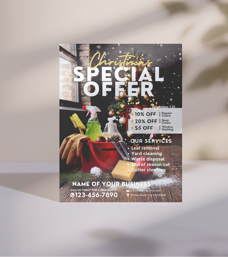 Christmas Special Offer Flyer Template Canva 8.5 X 11 Inch Clean ...