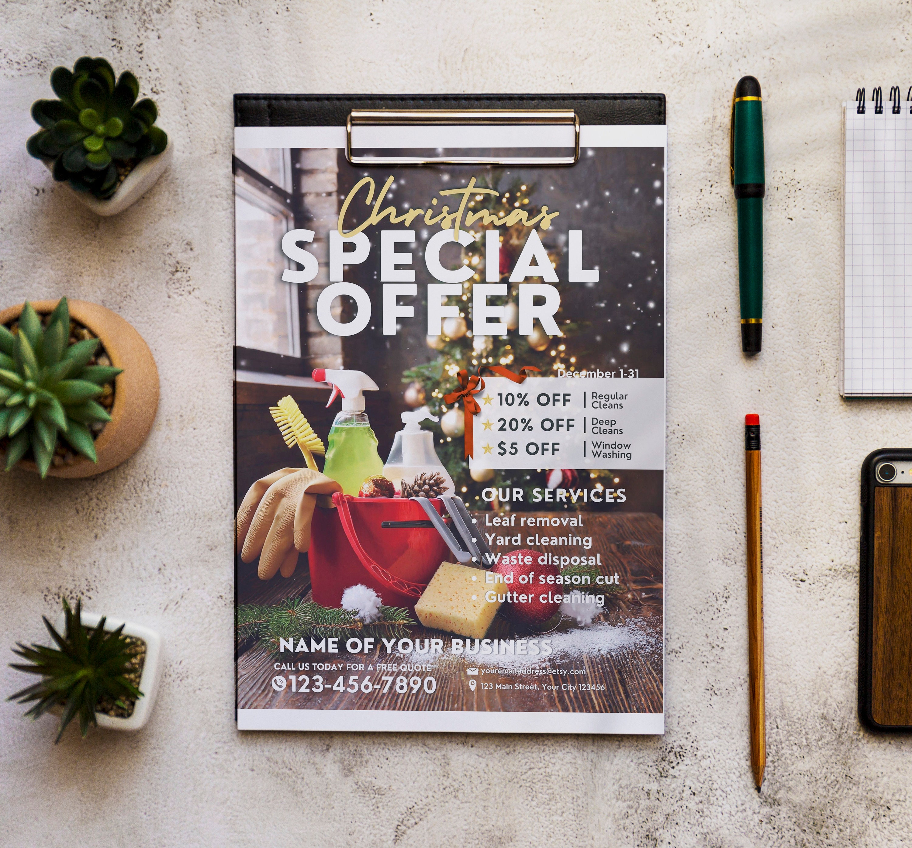 Christmas Special Offer Flyer Template Canva 8.5 X 11 Inch Clean ...