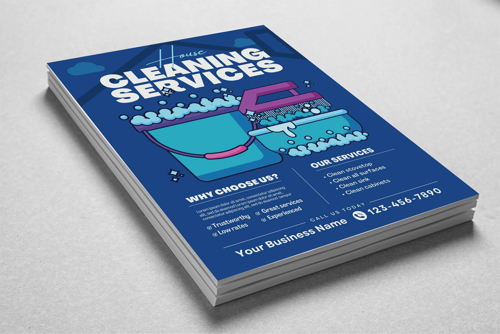 House Cleaning Services Flyer Template | Canva | Letter Size 8.5" X 11 ...