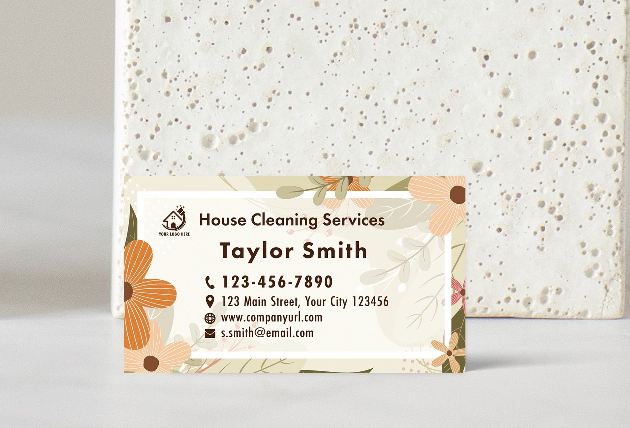 Cleaning Service Business Card Template Editable Printable - Etsy