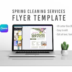 Spring Cleaning Service Editable Flyer | Professional Clean Business ...