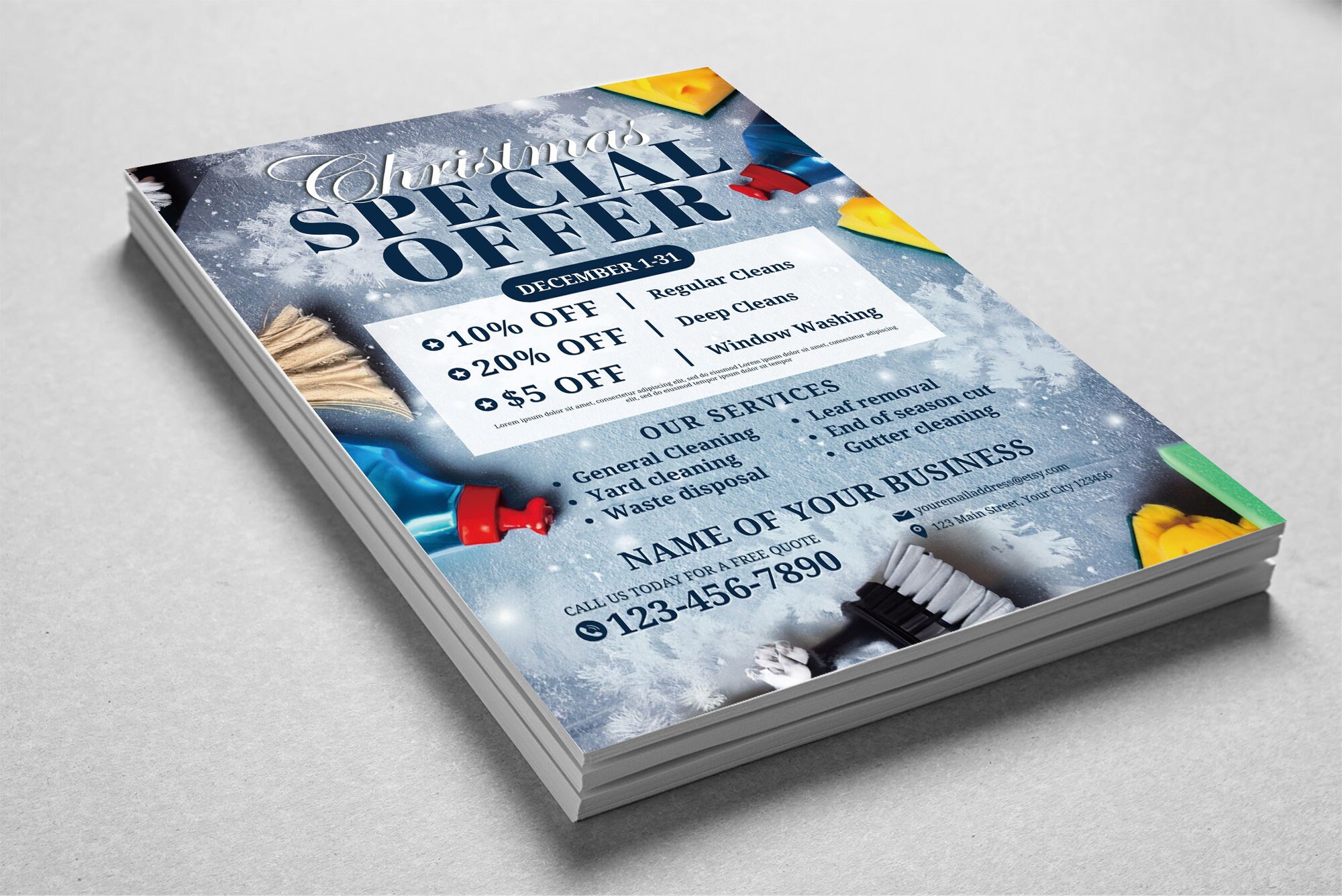 Christmas Special Offer Flyer Template | Canva | 8.5 X 11 Inch | Clean ...