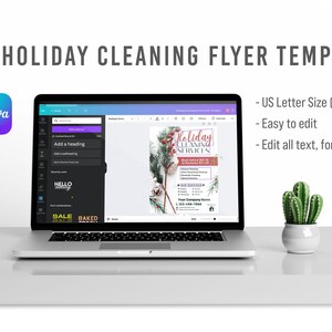Holiday Cleaning Services Flyer Template | Canva | 8.5 X 11 Inch ...