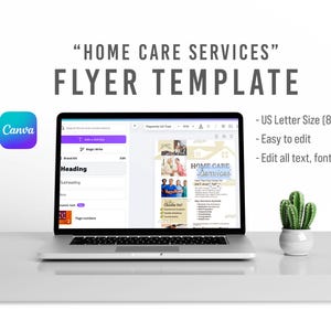 Home Care Services Flyer Template | Canva | 8.5 X 11 Inch | Caregiver ...