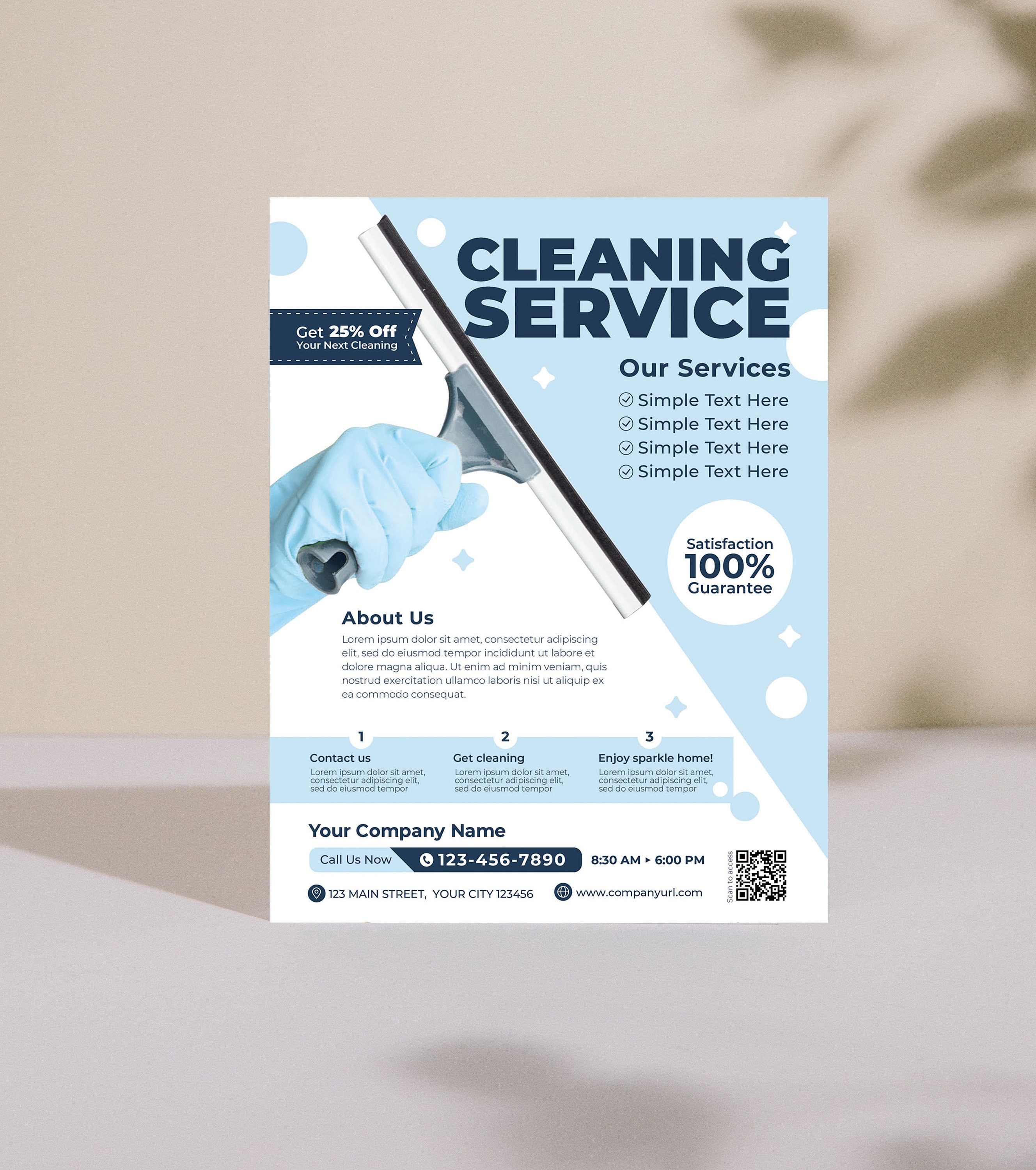 Cleaning Service Printable Flyer Modern Business Flyer Template AI PSD ...