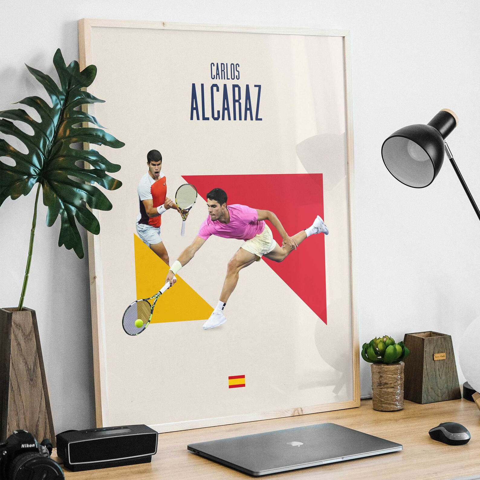 Carlos Alcaraz 2 Poster Variations Tennis Poster Alcaraz Tennis Poster ...