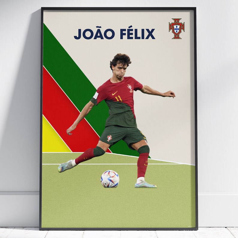 JOAO FELIX Poster PORTUGAL World Cup Minimalist Design Poster Football ...