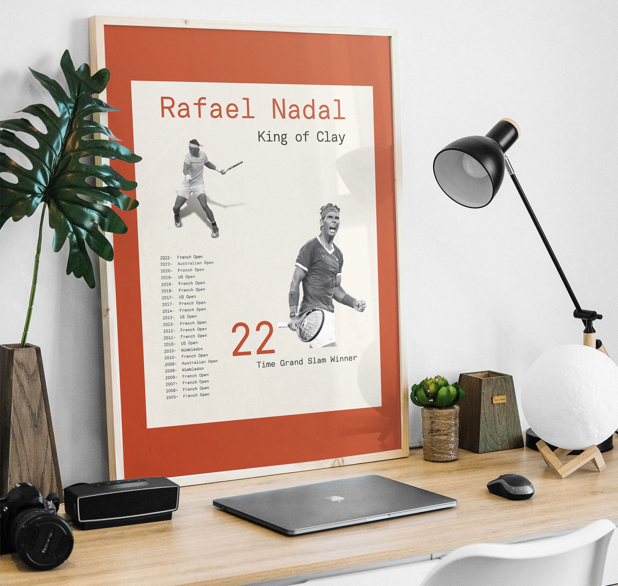 Nadal Poster Rafael Nadal Poster King of Clay Rafa Nadal Tennis Poster ...