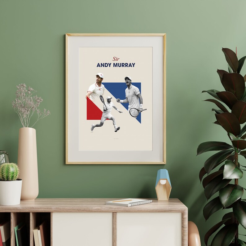 ANDY MURRAY Tennis Poster, 2 Poster Variations for the Price of 1 Mid ...