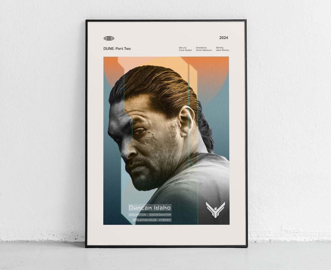 Duncan Idaho Poster, Jason Momoa Poster, Dune Fan Art, Dune House ...