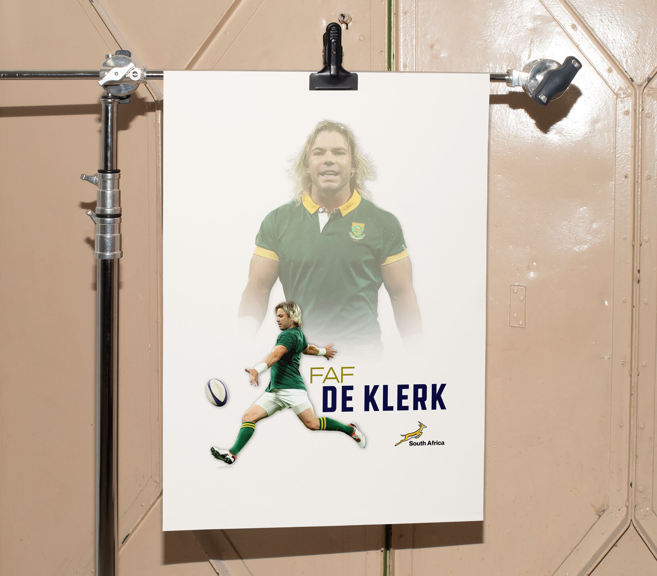 Faf De Klerk Poster Gift Idea Faf De Klerk South Africa Rugby Faf De ...