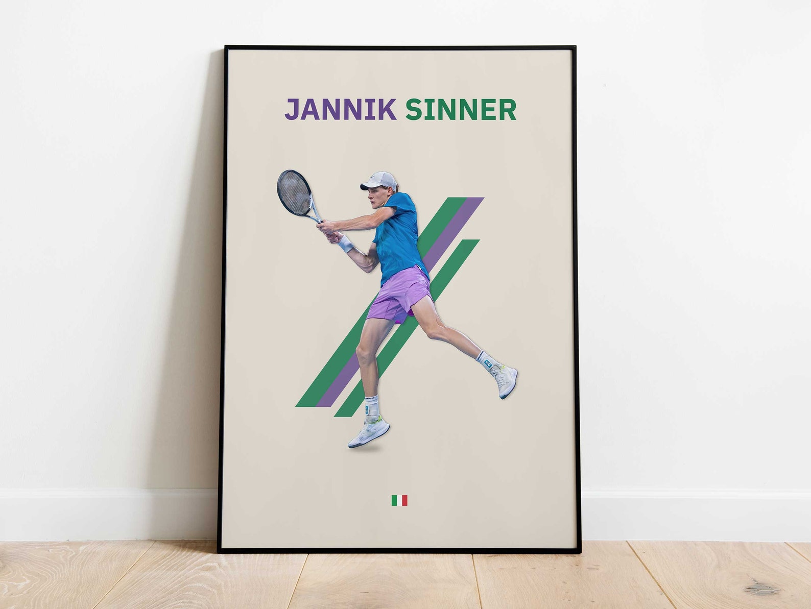 Jannik Sinner Tennis Poster Sinner Tennis Poster Jannik Sinner Poster ...