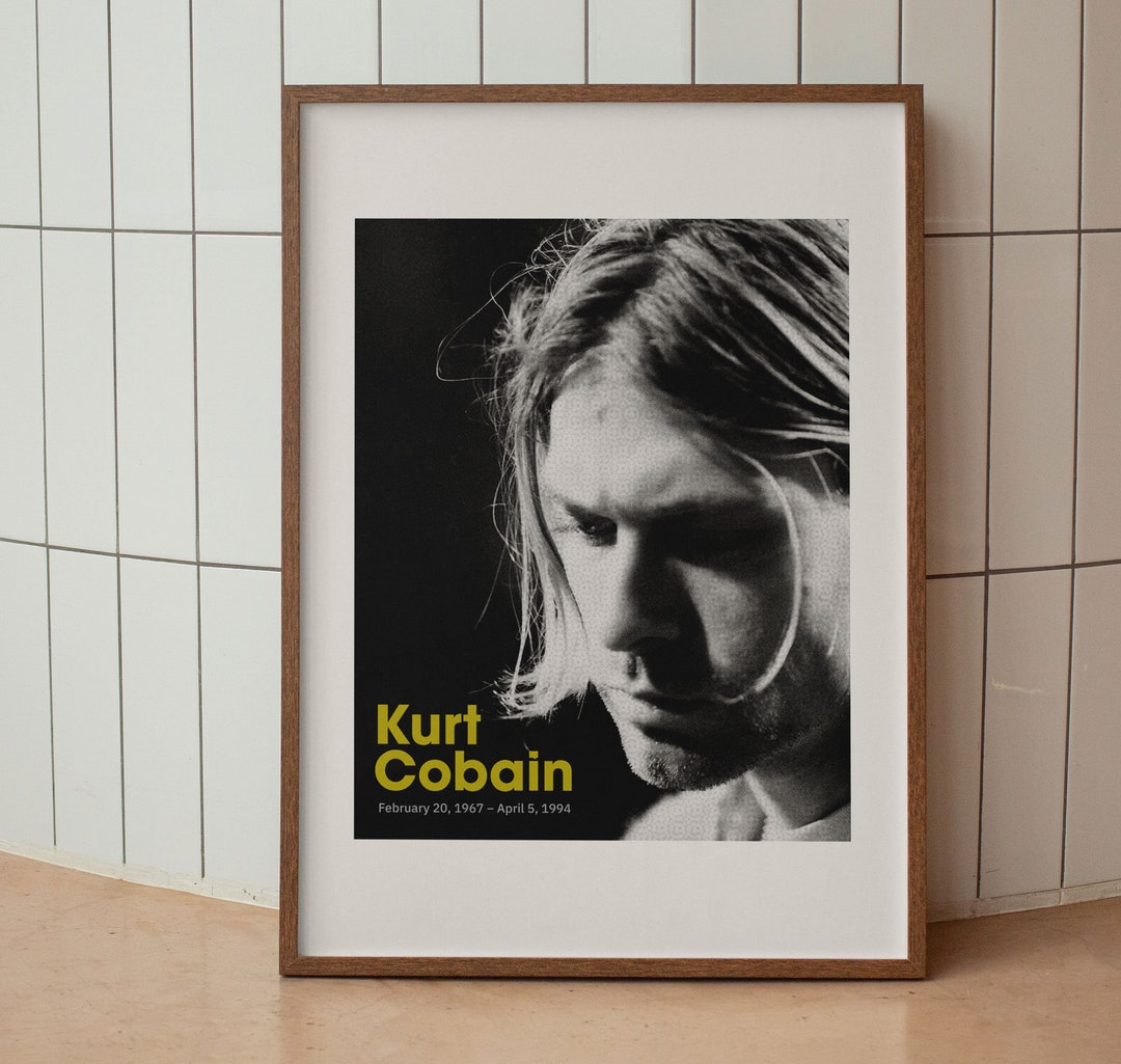 Kurt Cobain Nirvana Kurt Cobain Poster Grunge Rock Poster Rock Poster ...