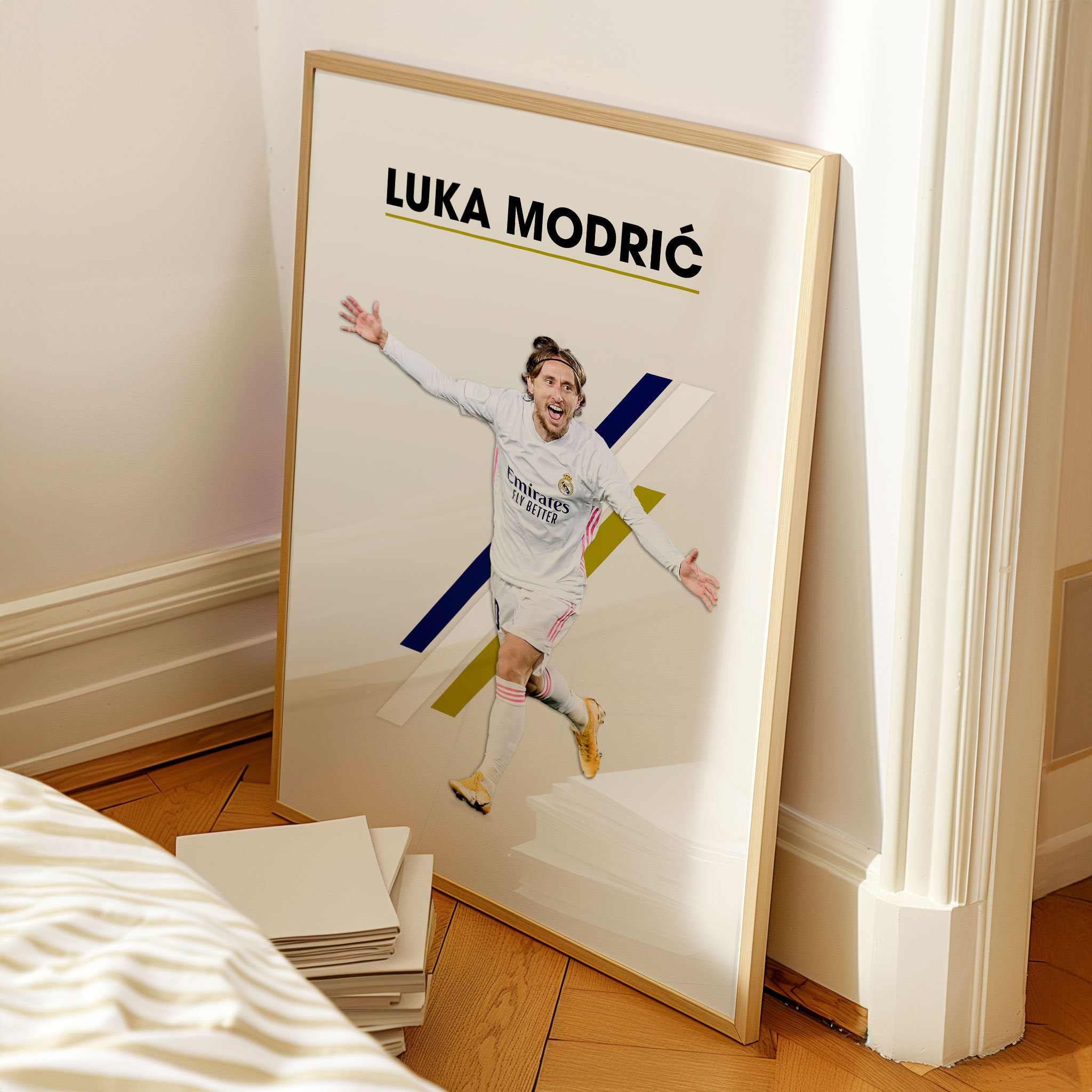 Luka Modric Poster Modric Poster Croatia Real Madrid Minimalist Design ...