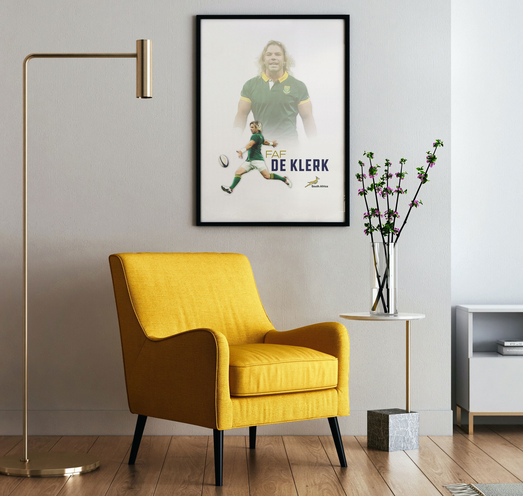 Faf De Klerk Poster Gift Idea Faf De Klerk South Africa Rugby Faf De ...