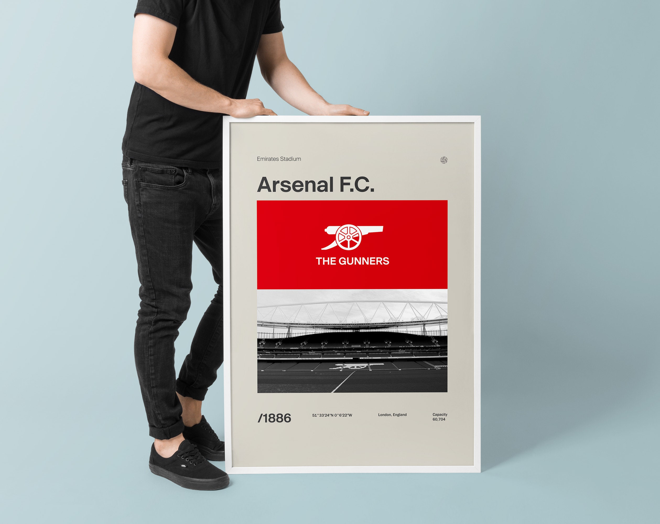 Arsenal FC Poster Digital DOWNLOAD - Etsy